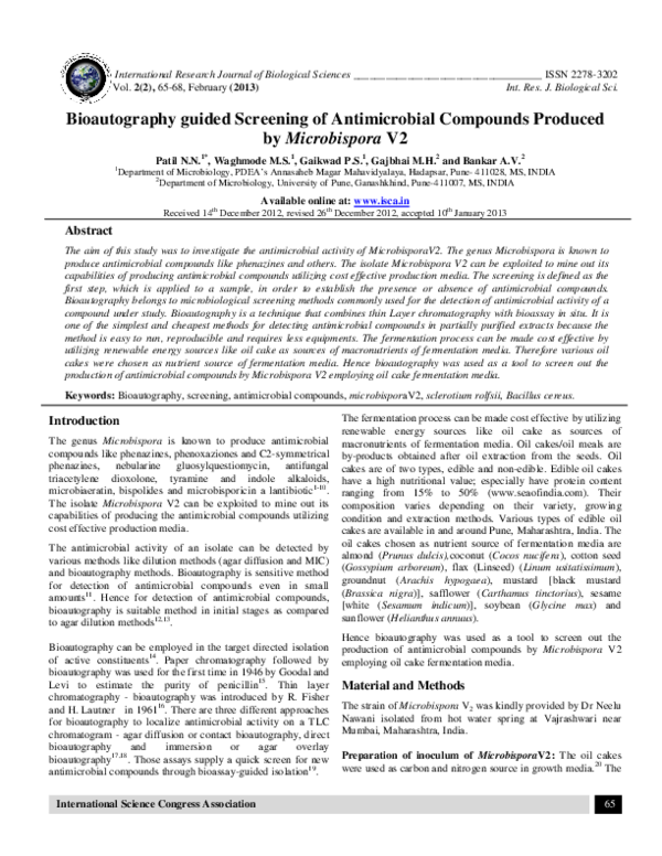 (PDF) Bioautography guided Screening of Antimicrobial Compounds ...