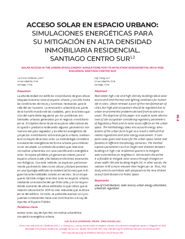 (PDF) Acceso solar en espacio urbano: simulaciones energéticas para su mitigación en alta ...