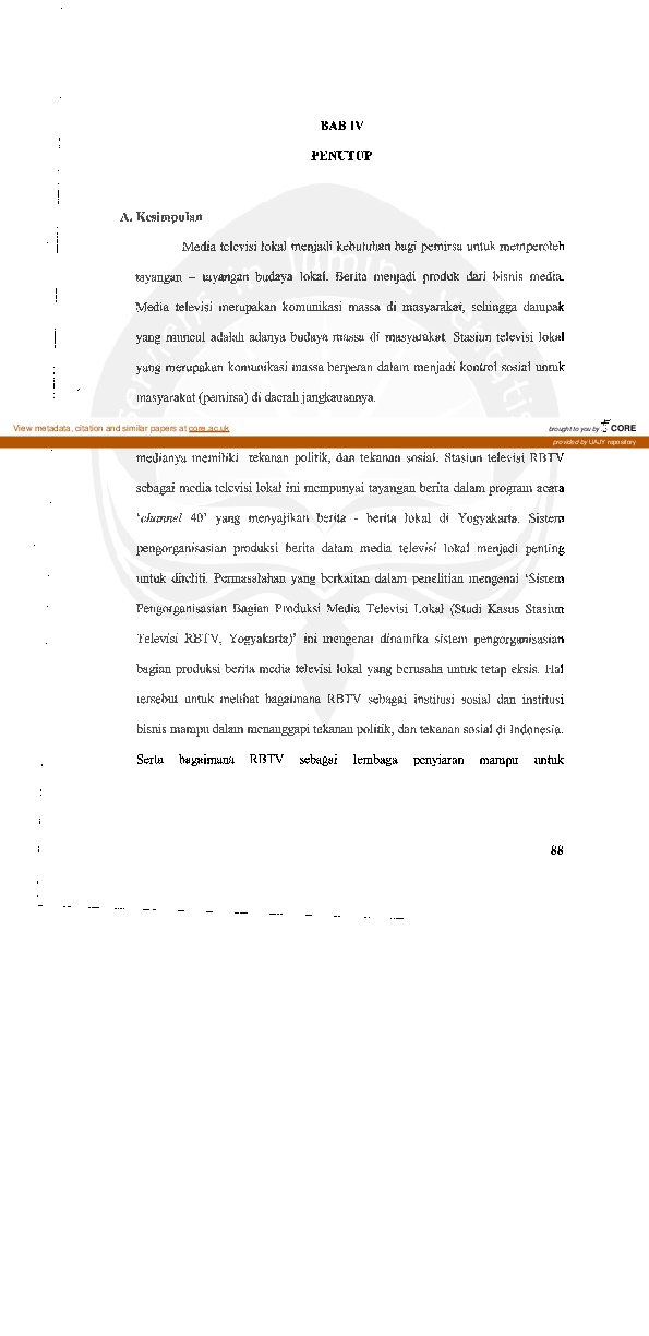 (PDF) SISTEM PENGORGANISASIAN PRODUKSI BERITA DALAM MEDIA TELEVISI LOKAL UNTUK MEMPERTAHANKAN ...