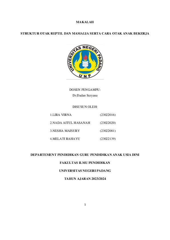 (PDF) MAKALAH KEL 4 NEUROSAINS