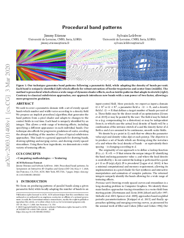 (PDF) Procedural band patterns