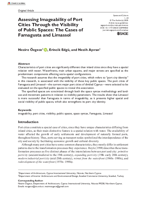 (PDF) Assessing Imageability of Port Cities Through the Visibility of ...