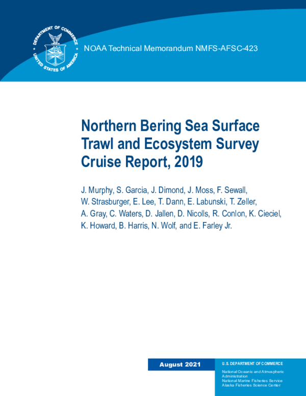 (PDF) Northern Bering Sea surface trawl and ecosystem survey cruise ...