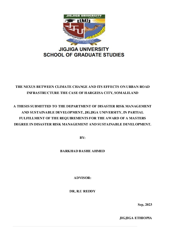 (PDF) The Nexus between Climate Change and Its Effects on Urban Road ...