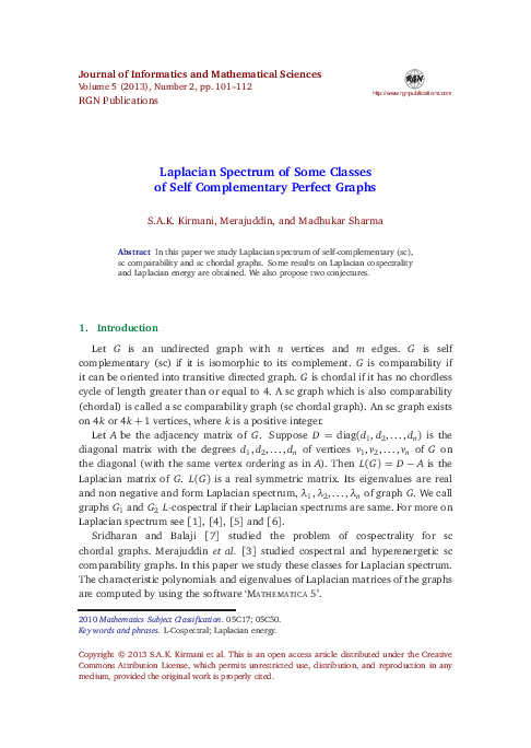 Laplacian Spectrum of Some Classes of Self Complementary Perfect Graphs