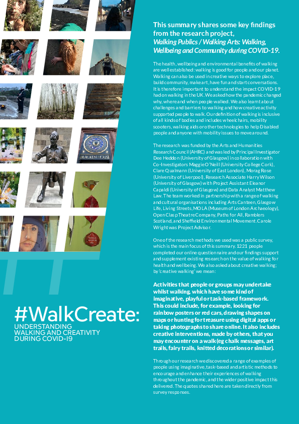 (PDF) #WalkCreate: Understanding Walking and Creativity During COVID-19 ...