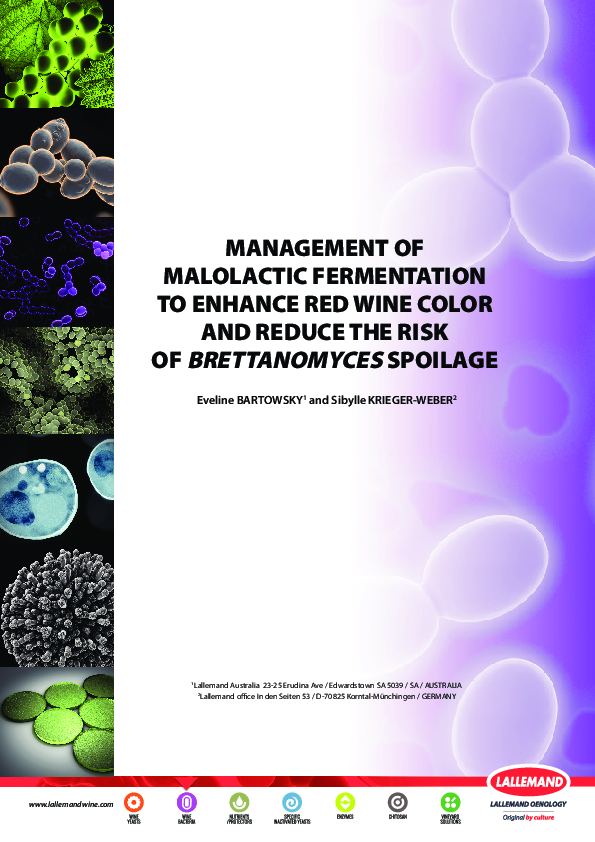 (PDF) Management of Malolactic Fermentation to Enhance Red Wine Color ...