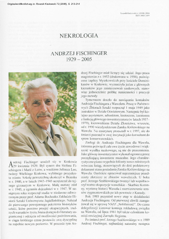 (PDF) Andrzej Fischinger (1929-2005)