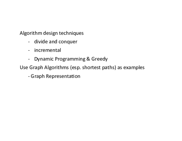 (PDF) Algorithm Design Techniques