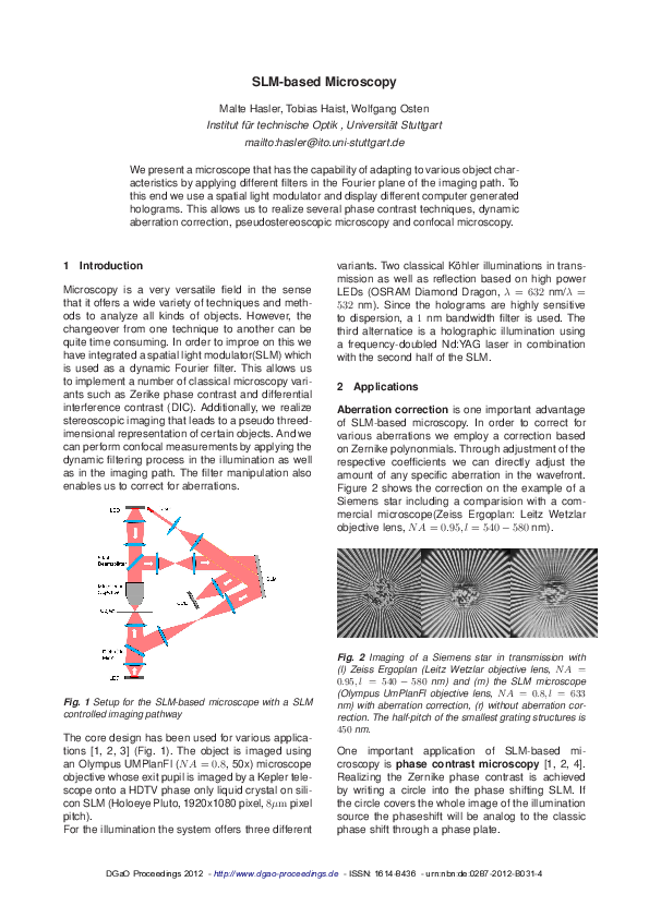 (PDF) SLM-based microscopy
