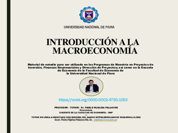 (PDF) INTRODUCCIÓN A LA MACROECONOMÍA