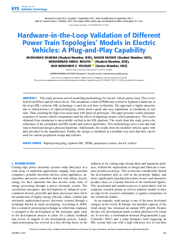 (PDF) Hardware-in-the-Loop Validation of Different Power Train Topologies’ Models in Electric ...