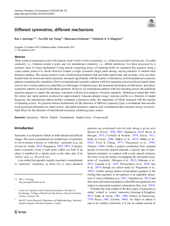 (PDF) Different symmetries, different mechanisms