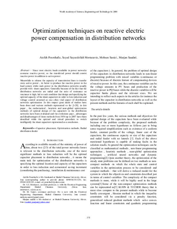 (PDF) Optimization