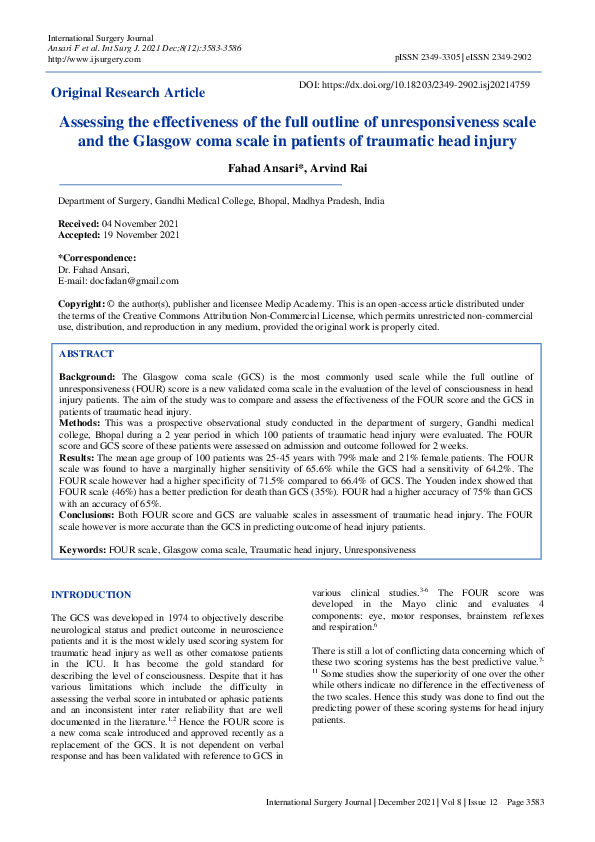 (PDF) Assessing the effectiveness of the full outline of ...