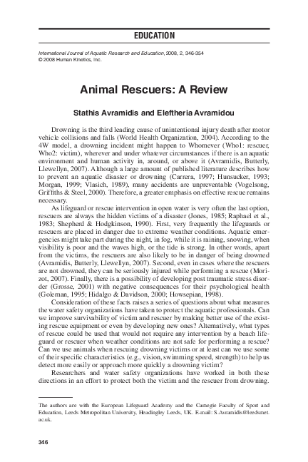 (PDF) Animal Rescuers: A review