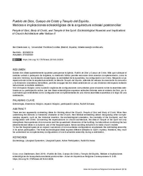 (PDF) Pueblo de Dios, Cuerpo de Cristo y Templo del Espíritu