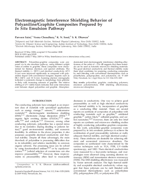 (PDF) Electromagnetic interference shielding behavior of poly(trimethylene terephthalate)/multi ...
