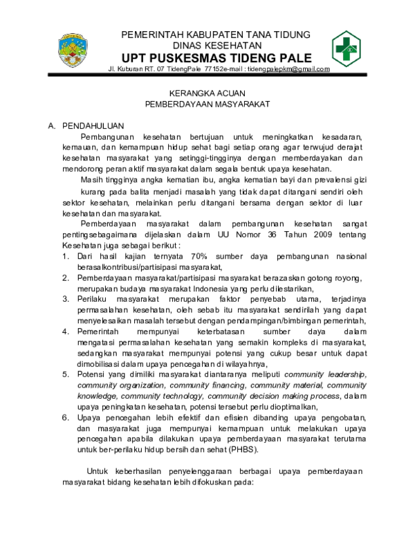 (DOC) UPT PUSKESMAS TIDENG PALE
