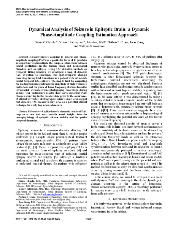 (PDF) Dynamical Analysis of Seizure in Epileptic Brain: a Dynamic Phase-Amplitude Coupling ...