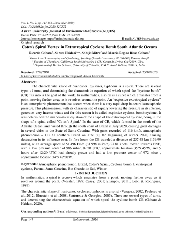(PDF) Cotes's Spiral Vortex in Extratropical Cyclone Bomb South ...