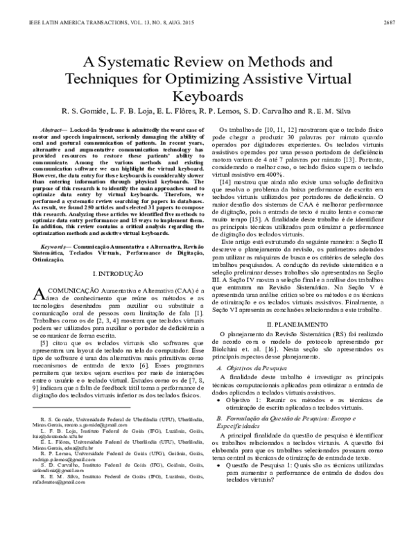 (PDF) A Systematic Review on Methods and Techniques for Optimizing Assistive Virtual Keyboards ...