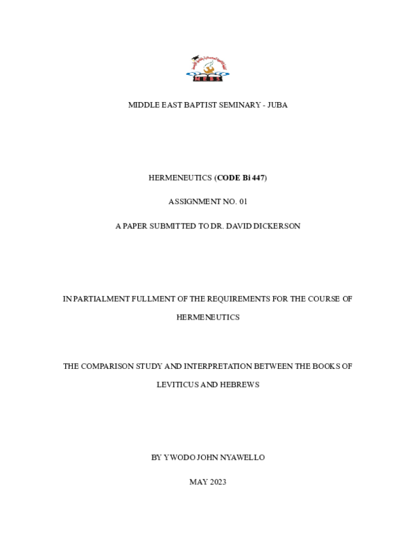 (PDF) THE COMPARISON STUDY AND INTERPRETATION BETWEEN THE BOOKS OF ...