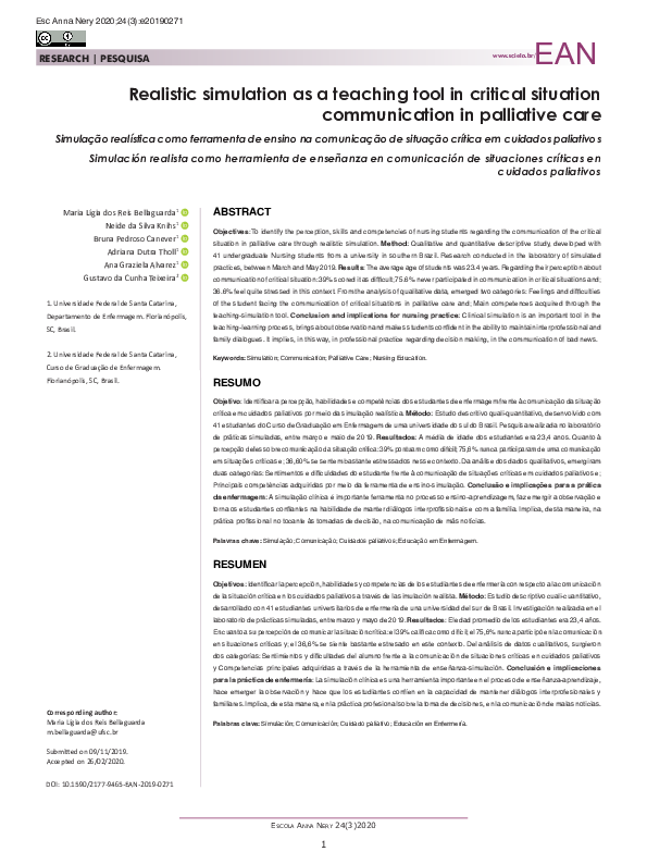 (PDF) Realistic simulation as a teaching tool in critical situation ...