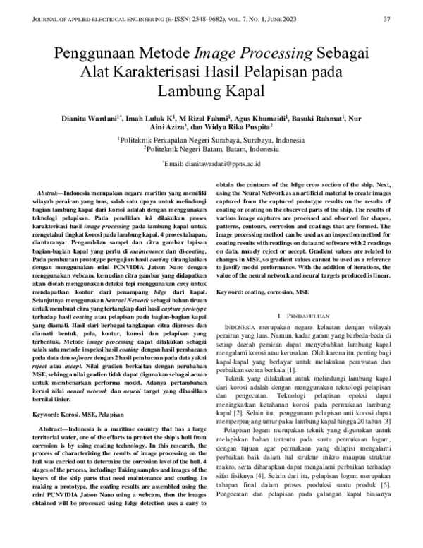 (PDF) Penggunaan Metode Image Processing Sebagai Alat Karakterisasi ...