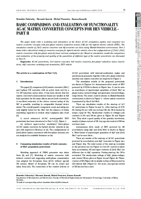 (PDF) Basic Comparison and Evaluation of Functionality AC-AC Matrix ...