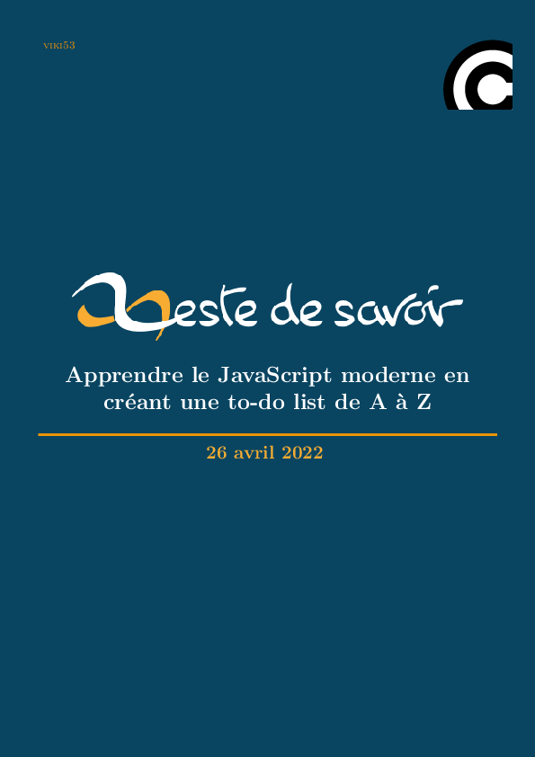 (PDF) Apprendre le javascript moderne en creant une to do list de a a z