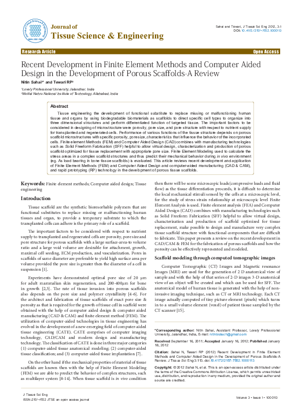 Pdf Recent Development In Finite Element Methods And Computer Aided Design In The Development