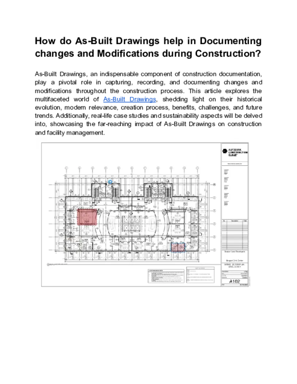 (PDF) How do As-Built Drawings help in Documenting changes and ...