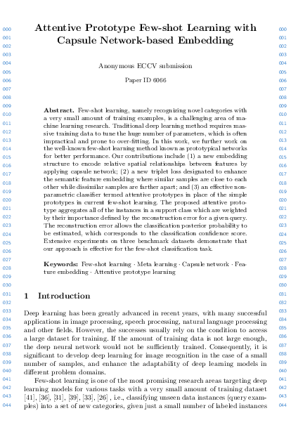 (PDF) Attentive Prototype Few-Shot Learning with Capsule Network-Based Embedding