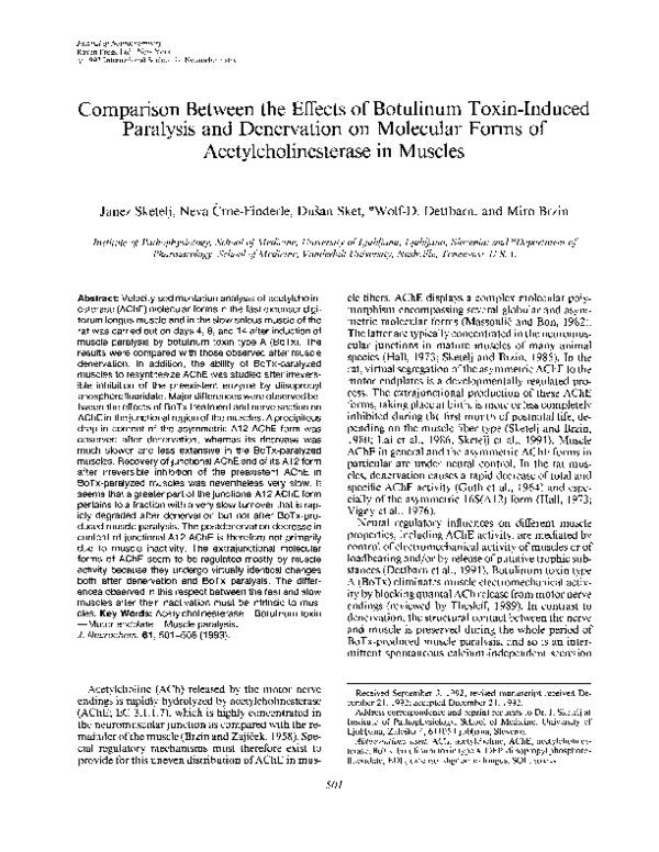(PDF) Comparison Between the Effects of Botulinum Toxin-Induced ...