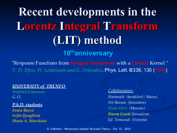 (PDF) Response functions from integral transforms with a Lorentz kernel