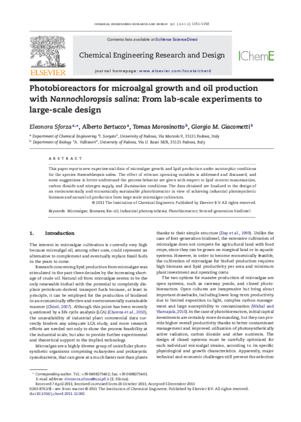 (PDF) Photobioreactors for microalgal growth and oil production with Nannochloropsis salina ...