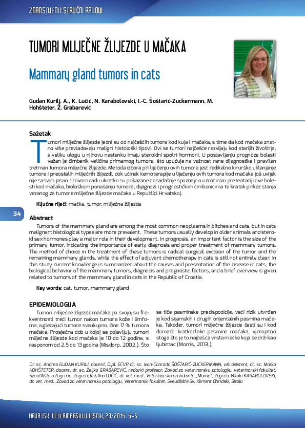 (PDF) Mammary gland tumors in cats