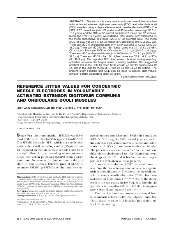 (PDF) Reference jitter values for concentric needle electrodes in ...
