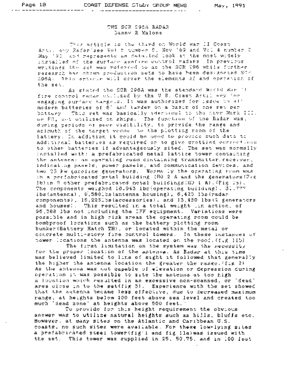 (PDF) The SCR 296A Radar