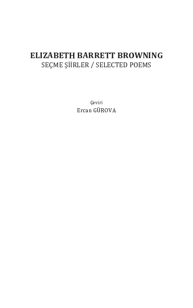 (PDF) ELIZABETH BARRETT BROWNING selected poems