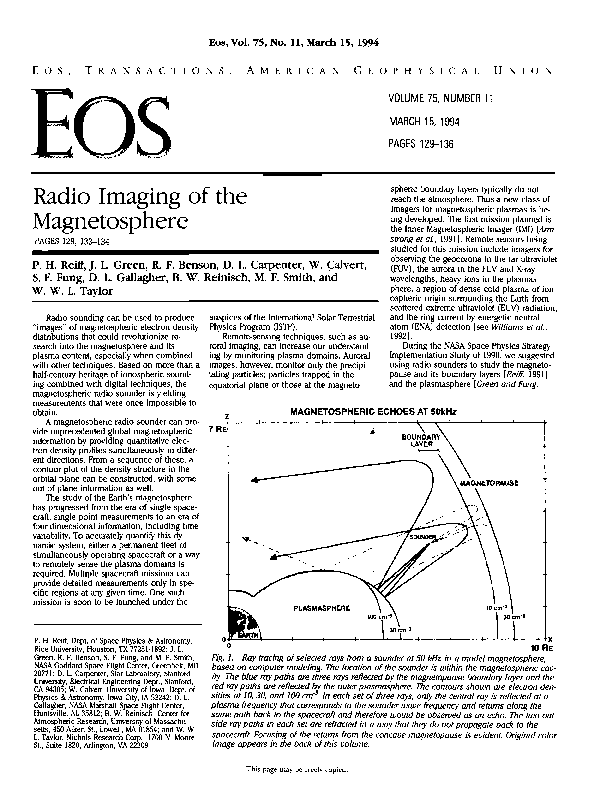 (PDF) Radio imaging of the magnetosphere