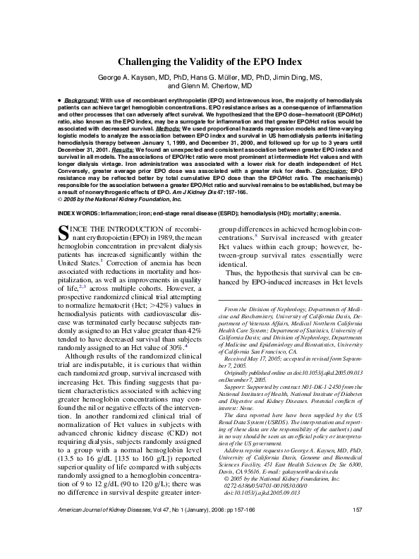 (PDF) Challenging the Validity of the EPO Index