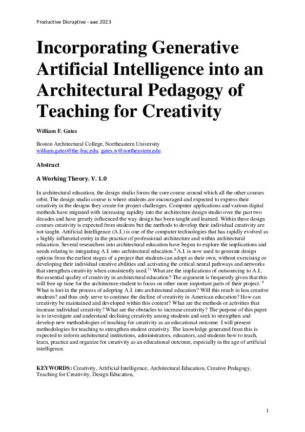 (PDF) Incorporating Generative Artificial Intelligence into an ...