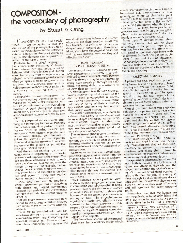 (PDF) Composition The Vocabulary of Photography