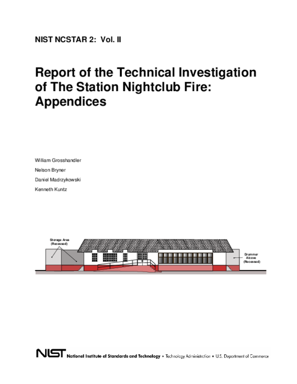 (PDF) Report of the technical investigation of The Station nightclub fire