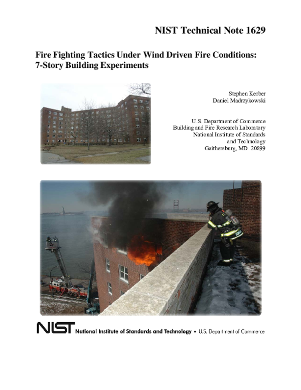 (PDF) Fire fighting tactics under wind driven conditions