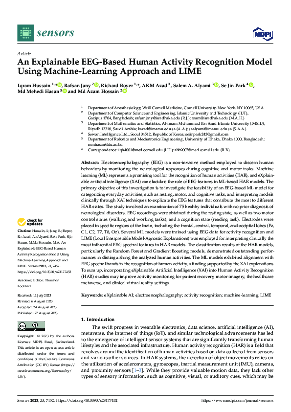 (PDF) An Explainable EEG-Based Human Activity Recognition Model Using Machine-Learning Approach ...