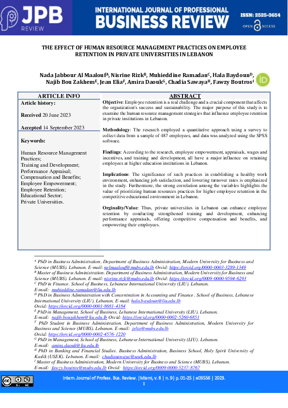 Pdf The Effect Of Human Resource Management Practices On Employee Retention In Private