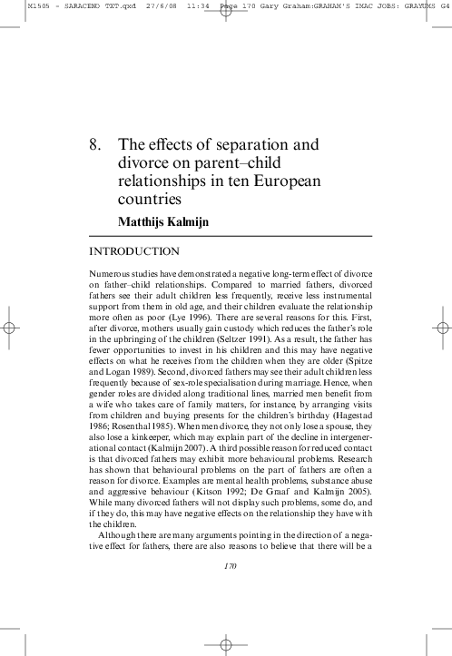 (PDF) The Effects of Separation and Divorce on Parent–Child ...